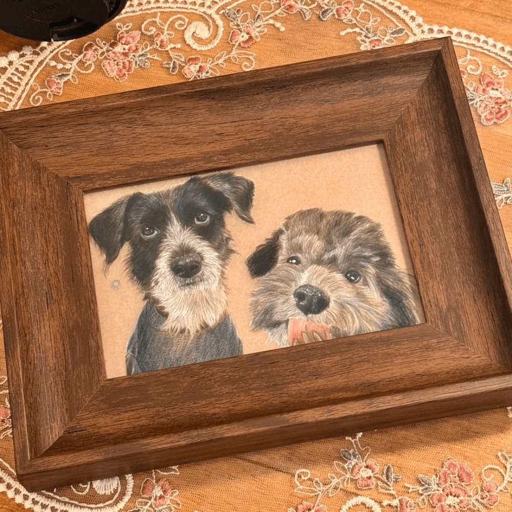 Custom Colored Pencil Portrait – Horizontal Rectangle – Metis Grace