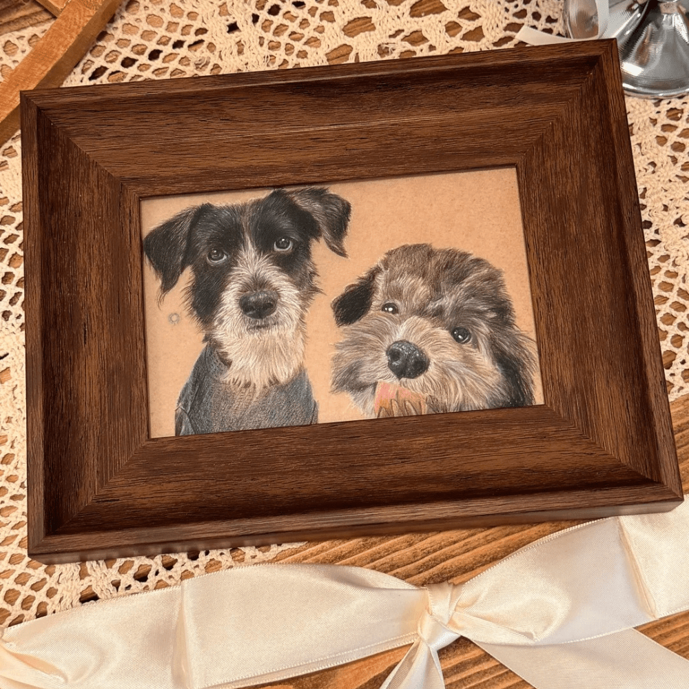 Custom Colored Pencil Portrait – Horizontal Rectangle – Metis Grace