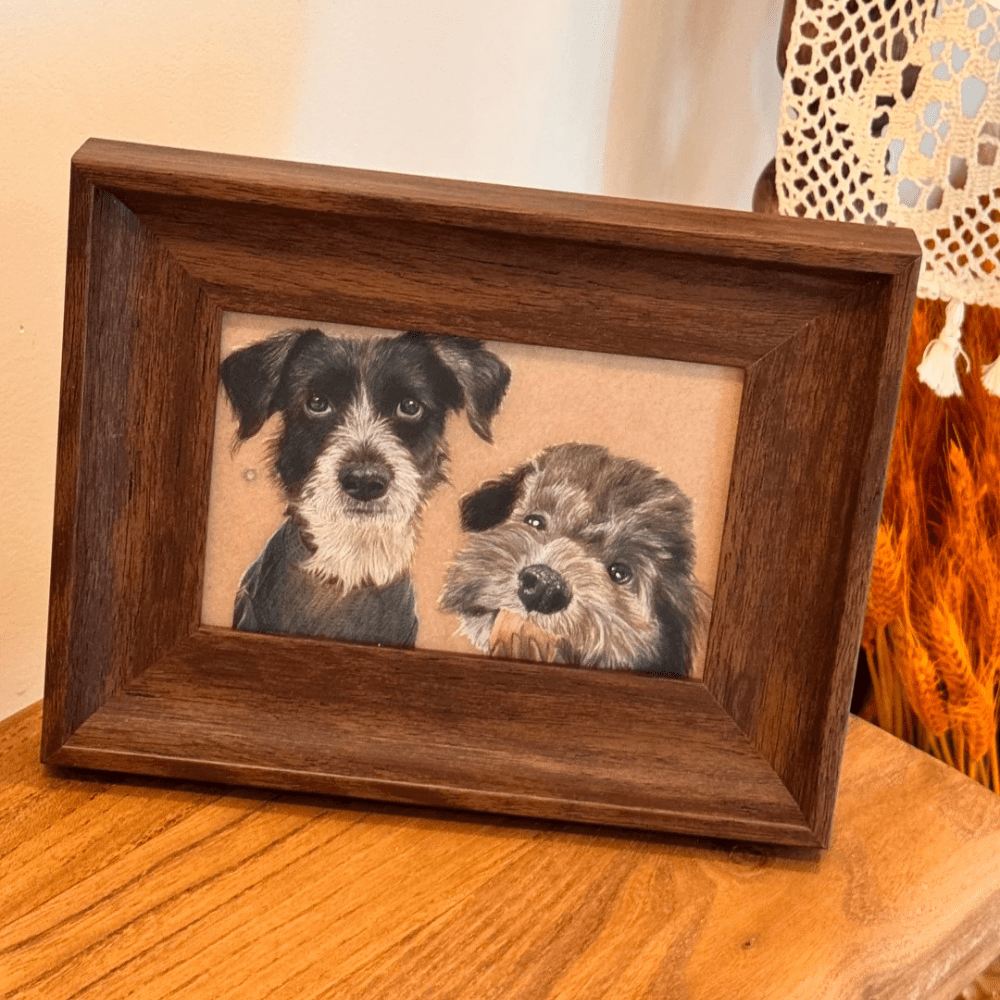 Custom Colored Pencil Portrait – Horizontal Rectangle – Metis Grace