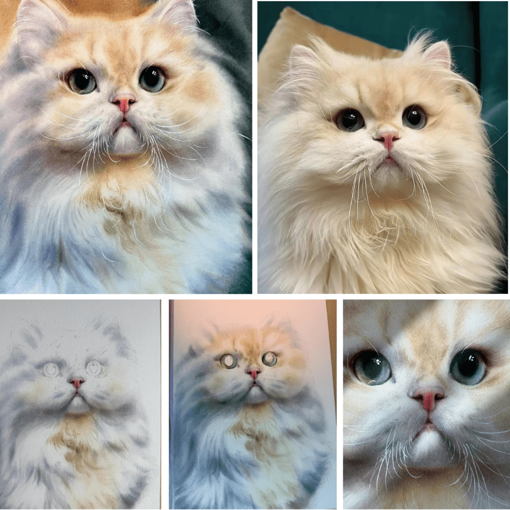 Custom Watercolor Portrait- Vertical Rectangle – Metis Grace