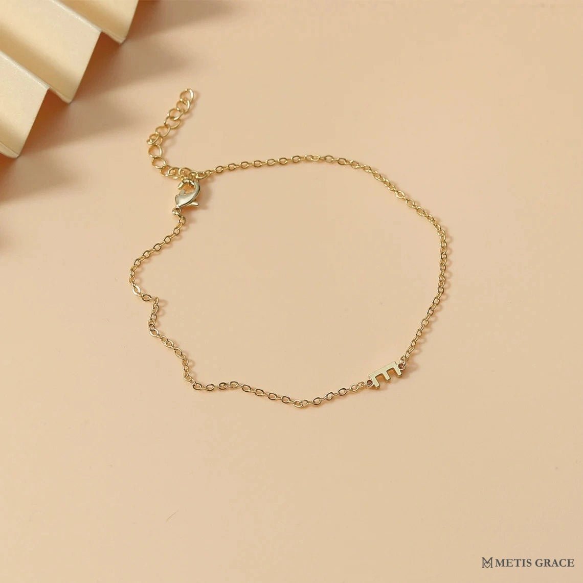 S925 Sterling Silver Alphabet Bracelet – Custom Letter Jewelry – Metis ...